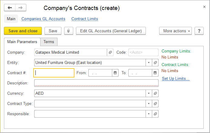 2.15.1. Создание и редактирование контрагента. Вкладка «Основные параметры» - FirstBIT ERP User ...