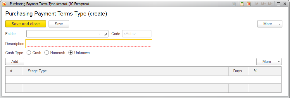 2.18.1. Создание и редактирование вида условий оплаты при закупке - FirstBIT ERP User Guide RUS ...