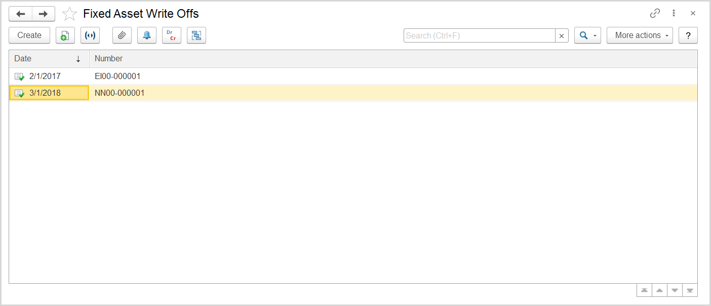 12.2.7. Fixed Asset Write Offs - FirstBit User Guide - Confluence FirstBit