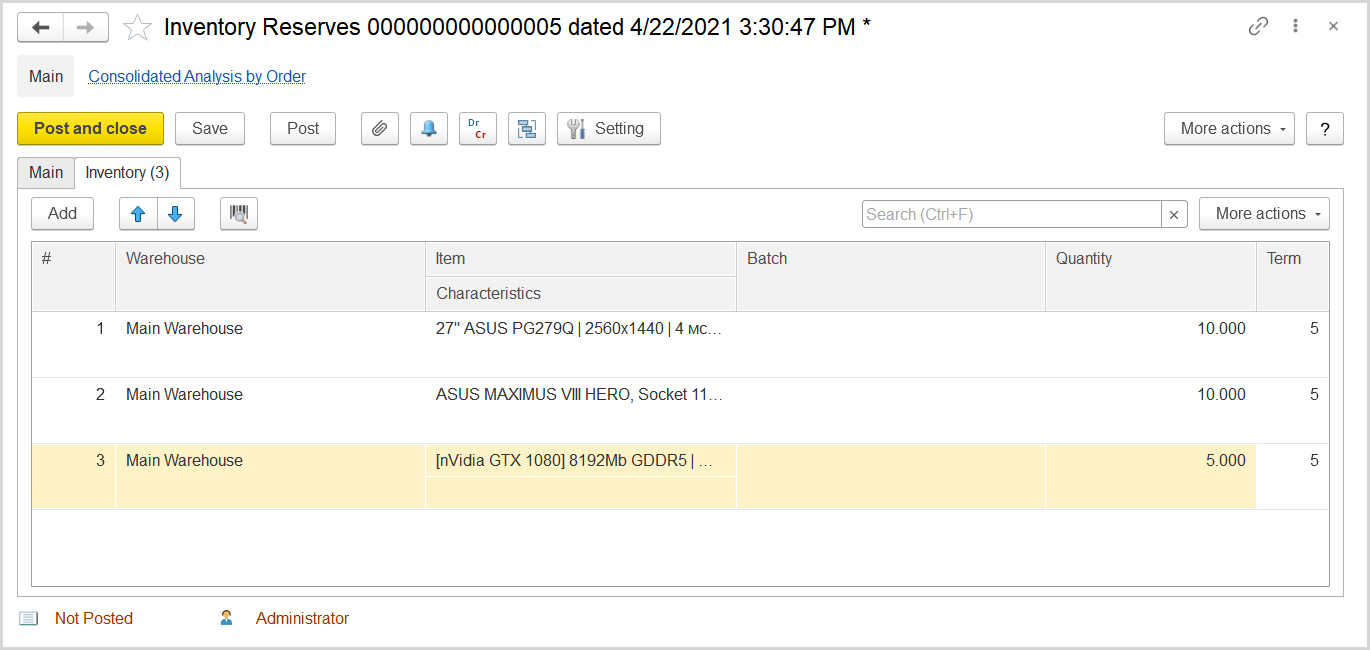 5.2.4.4. Creating an Inventory Reservation. The Inventory tab - FirstBit User Guide - Confluence ...